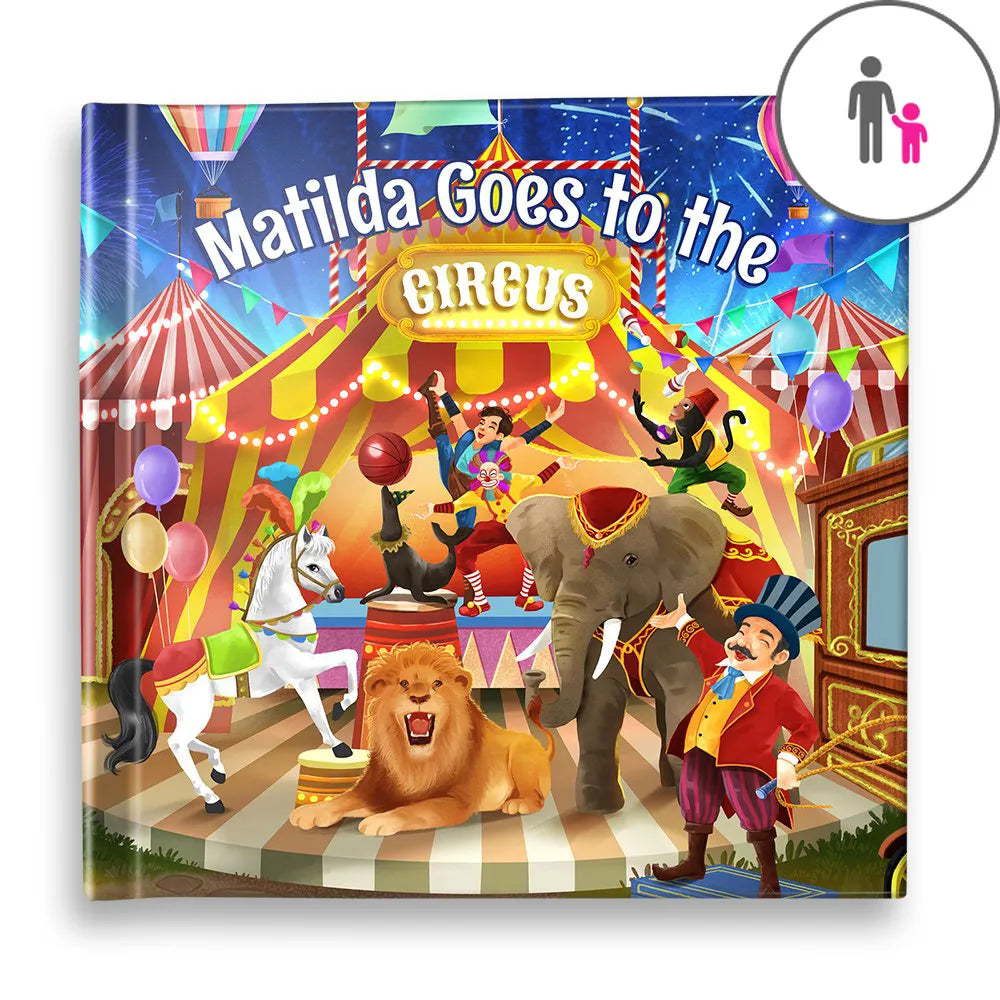 Goes to the Circus Personalised Story Book – Dinkleboo NZ