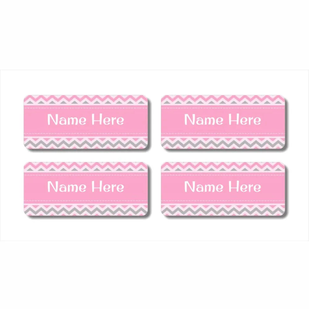 Chevron Rectangle Name Label – Dinkleboo NZ