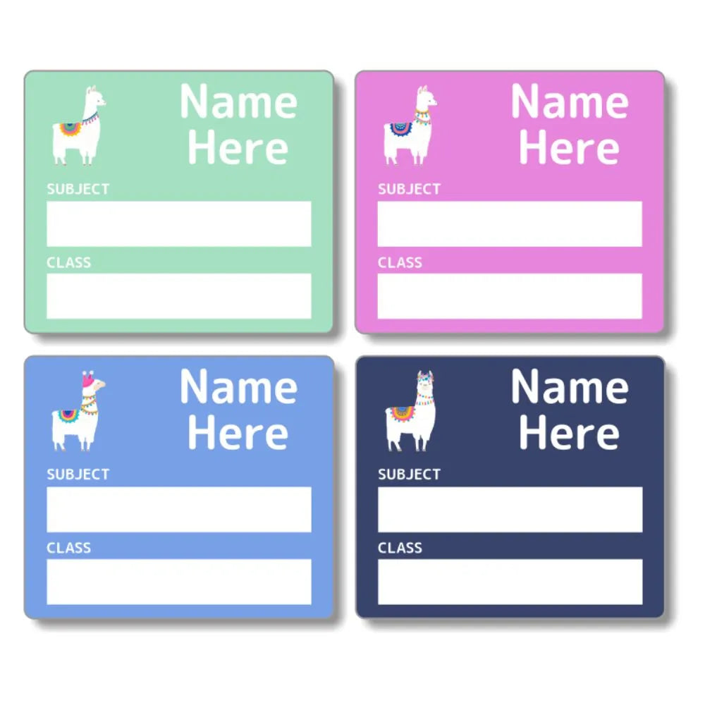Llama School Book Labels – Dinkleboo NZ