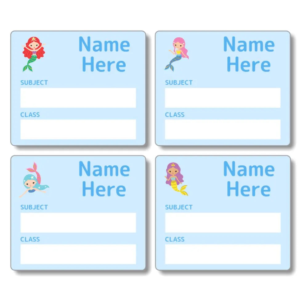 Mermaids School Book Labels – Dinkleboo NZ