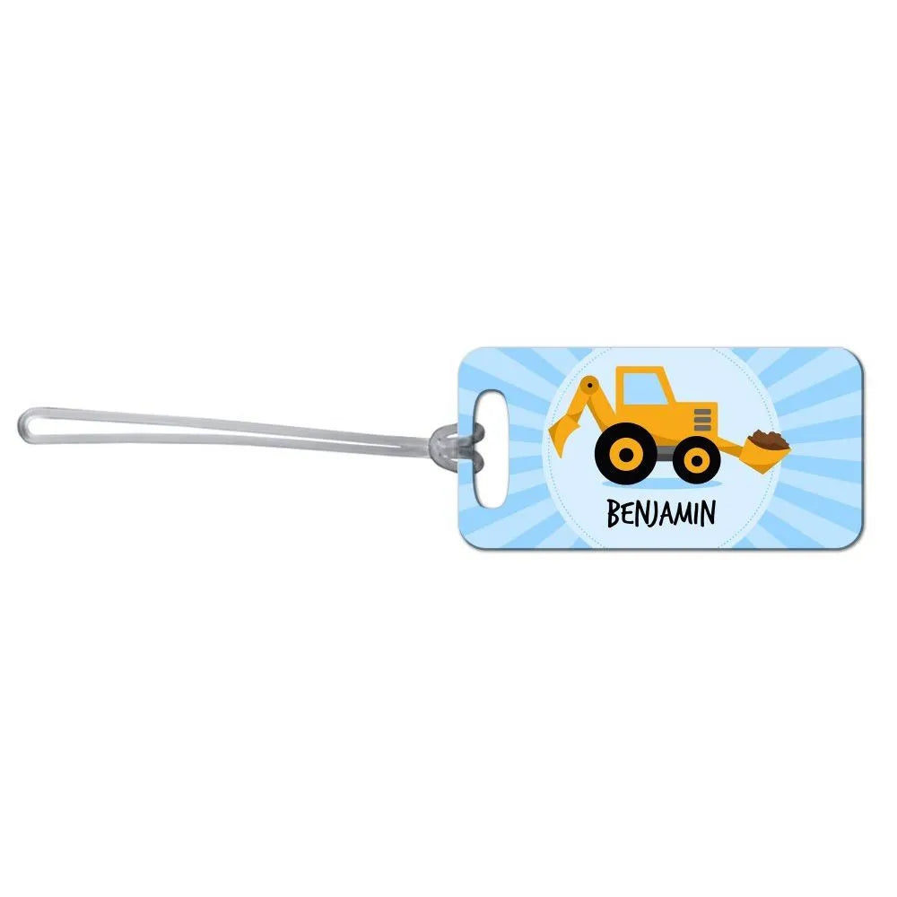 Yellow Digger Bag Tag – Dinkleboo NZ