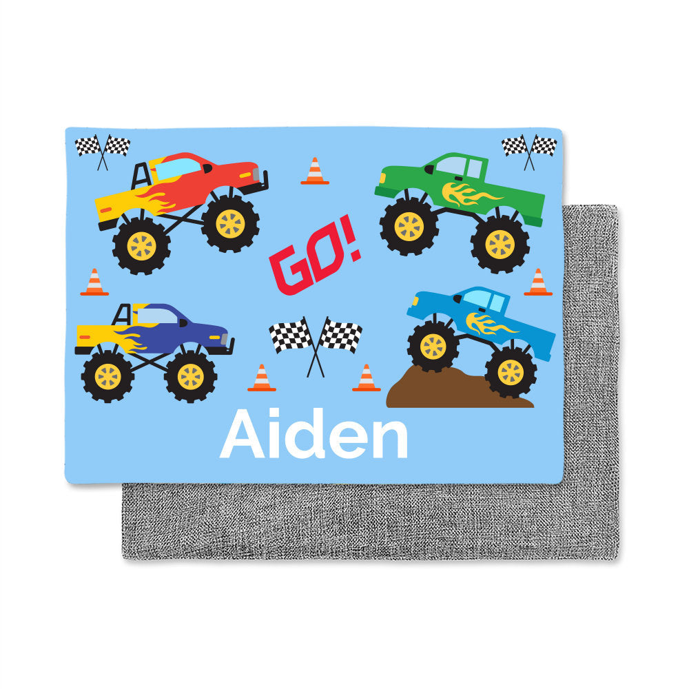 Monster Truck Linen Placemat – Dinkleboo NZ