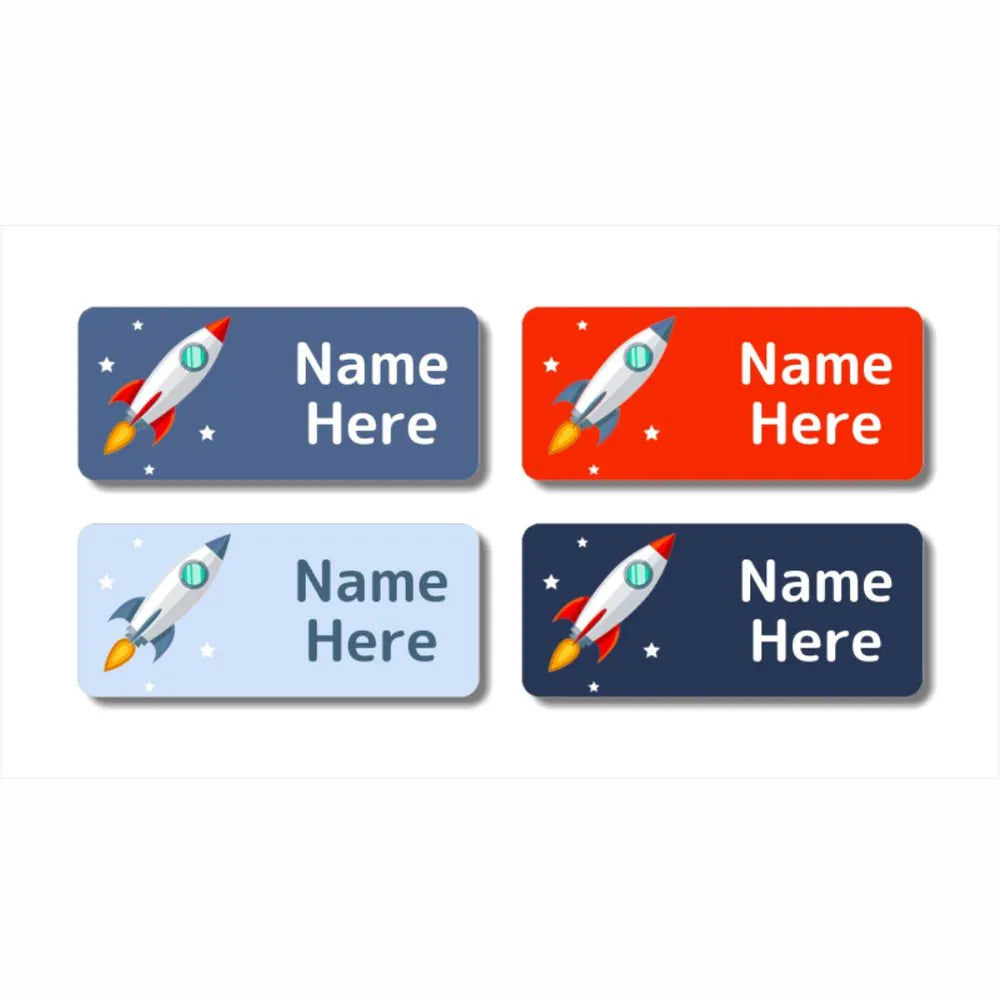 Rockets Rectangle Name Label – Dinkleboo NZ