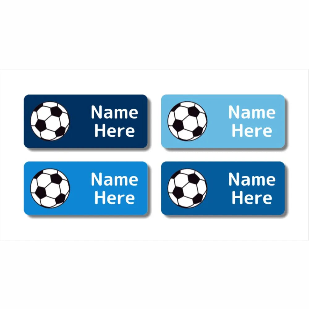 Soccer Ball Rectangle Name Label – Dinkleboo NZ
