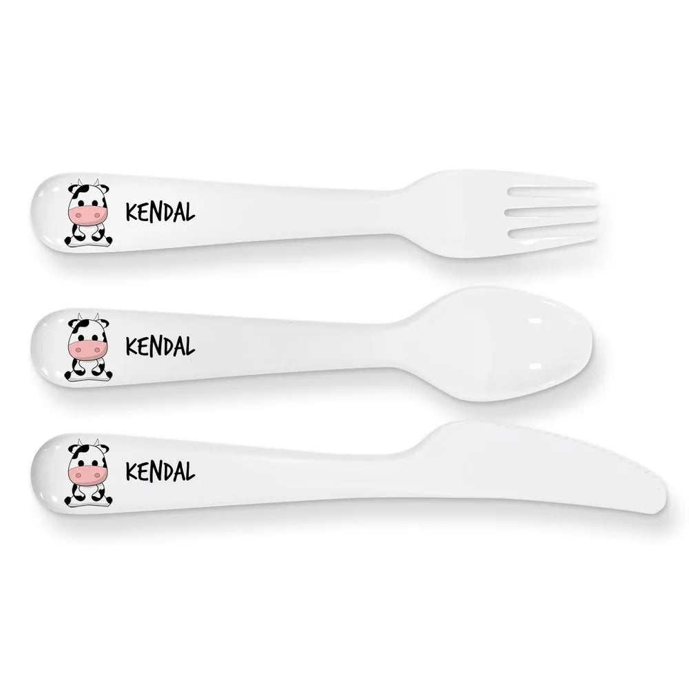 Cow Kids Cutlery Set – Dinkleboo NZ