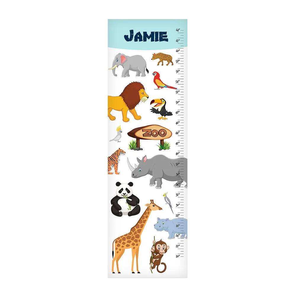 Zoo Wall Decal Height Chart – Dinkleboo NZ
