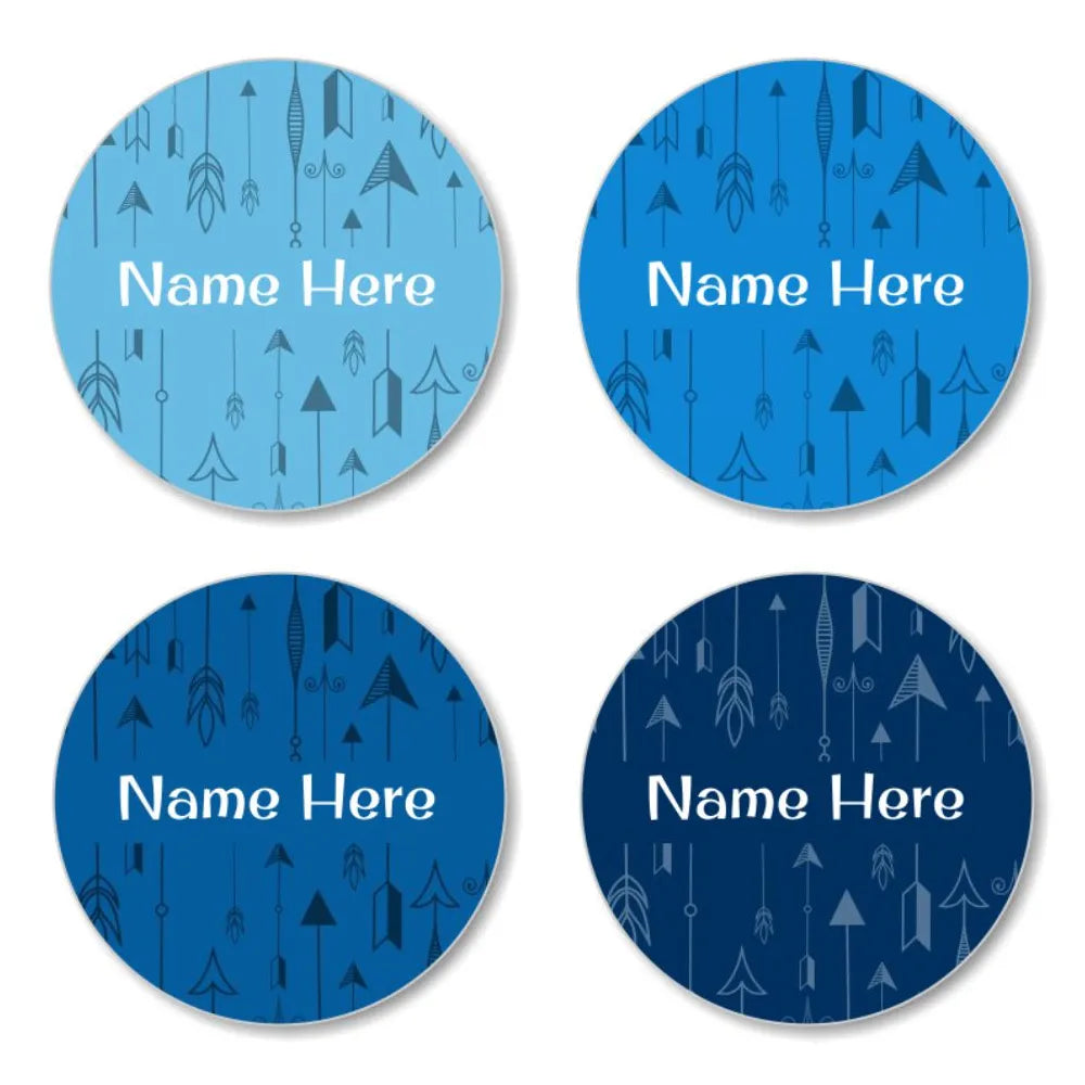 Arrows Round Name Labels – Dinkleboo NZ