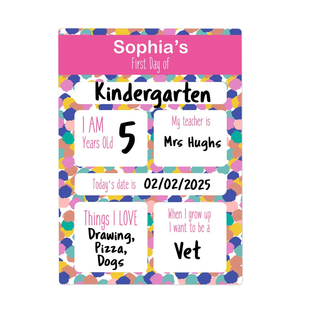 Confetti First Day Sign – Dinkleboo NZ